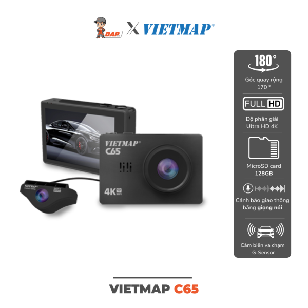 CAMERA HÀNH TRÌNH Ô TÔ VIETMAP C65 - DAP Auto
