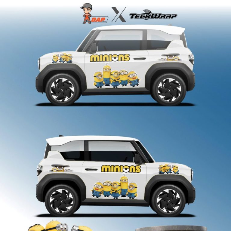 Dán Decal Tem Xe Ô Tô Vinfast Mẫu Minions - DAP Auto